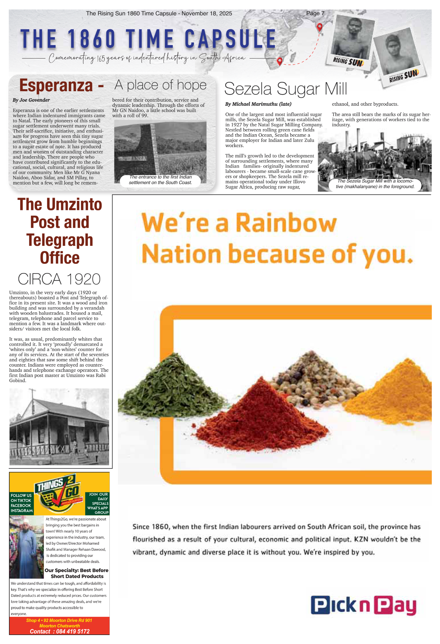 Rising Sun’s commemorative edition: 165 years of Indian indenture ...
